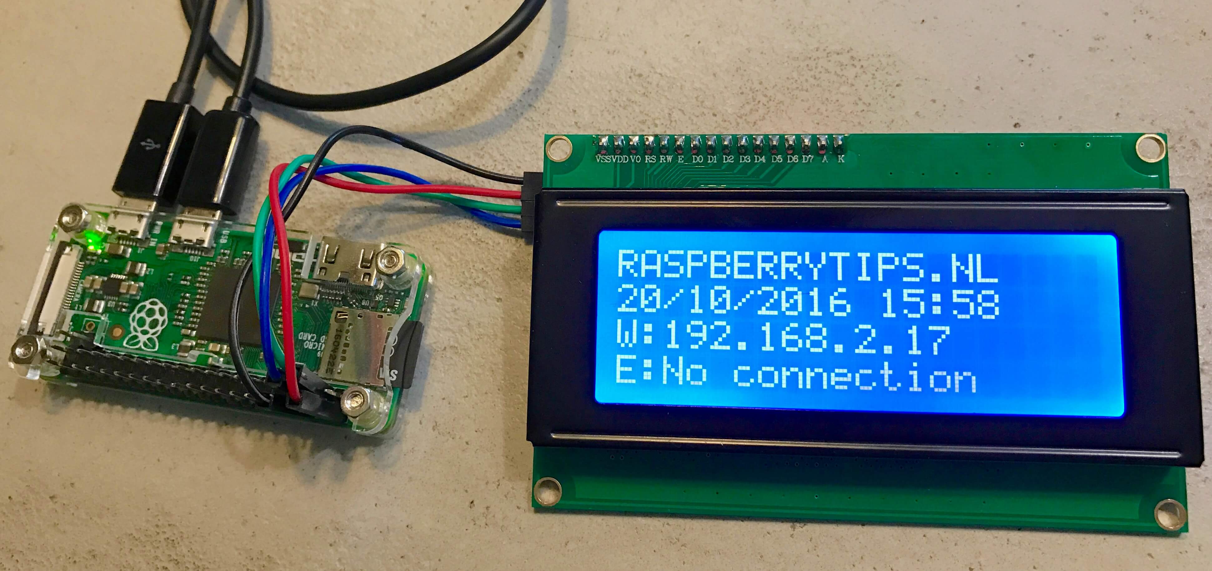 Lcd Scherm 20x4 Met Behulp Van I2c Aansturen • Raspberrytipsnl 