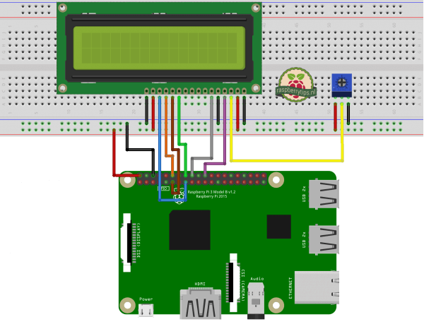 Raspberry Pi 16×2 Lcd Display Aansluiten Via Gpios • Raspberrytipsnl